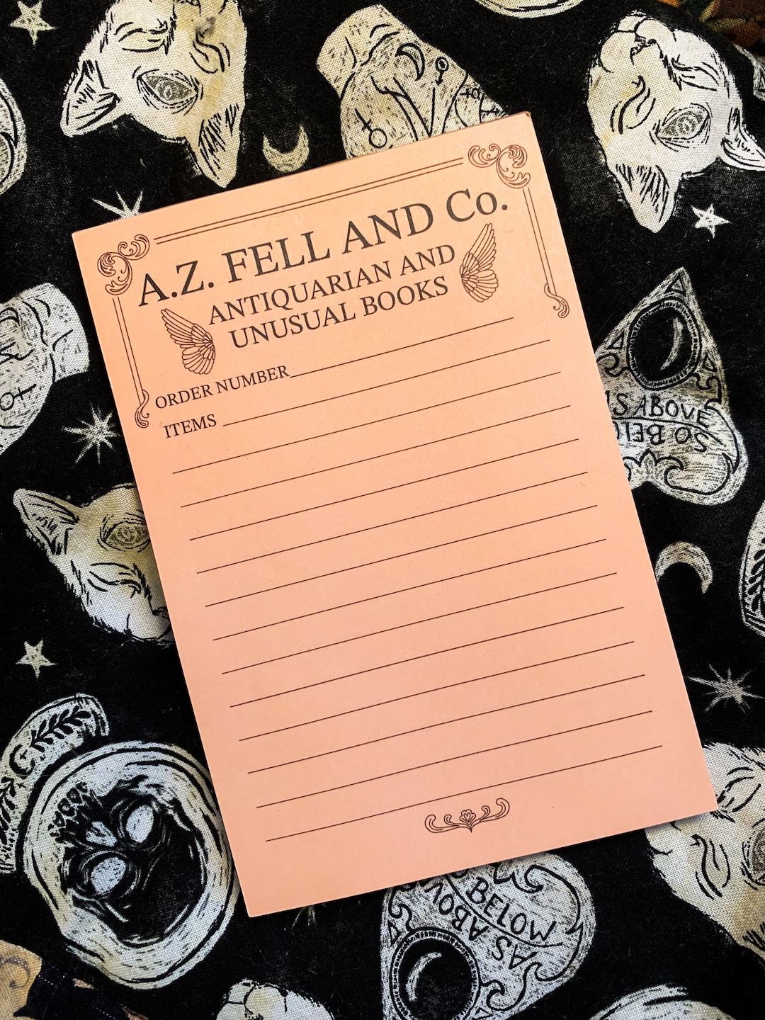 Aziraphale’s Bookshop Notepad - Etsy