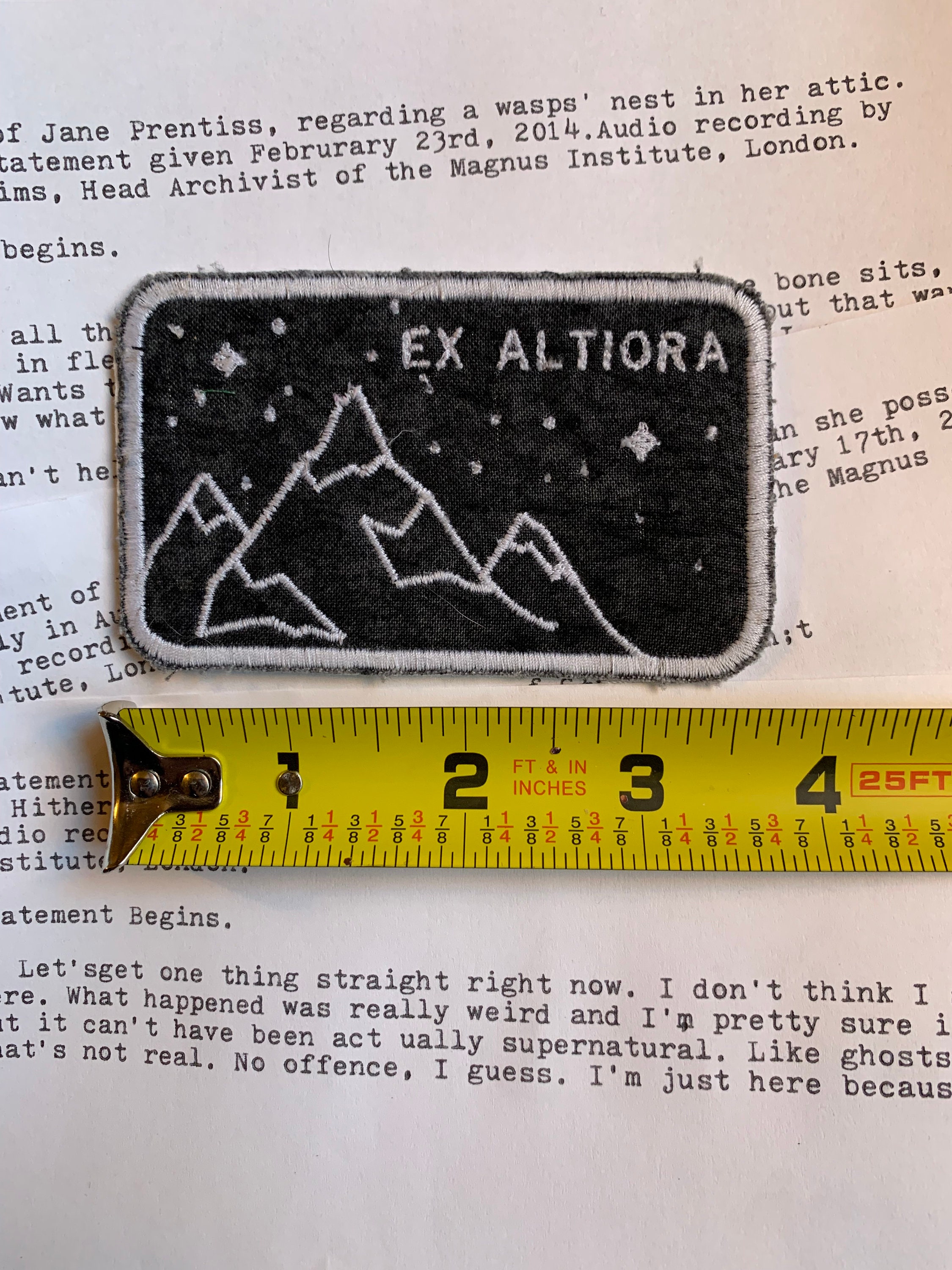 Spooky Archives Ex Altiora Patch - Etsy