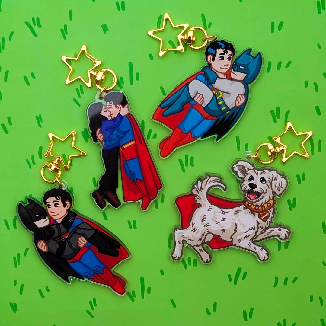 Superhero Acrylic Keychains - Etsy