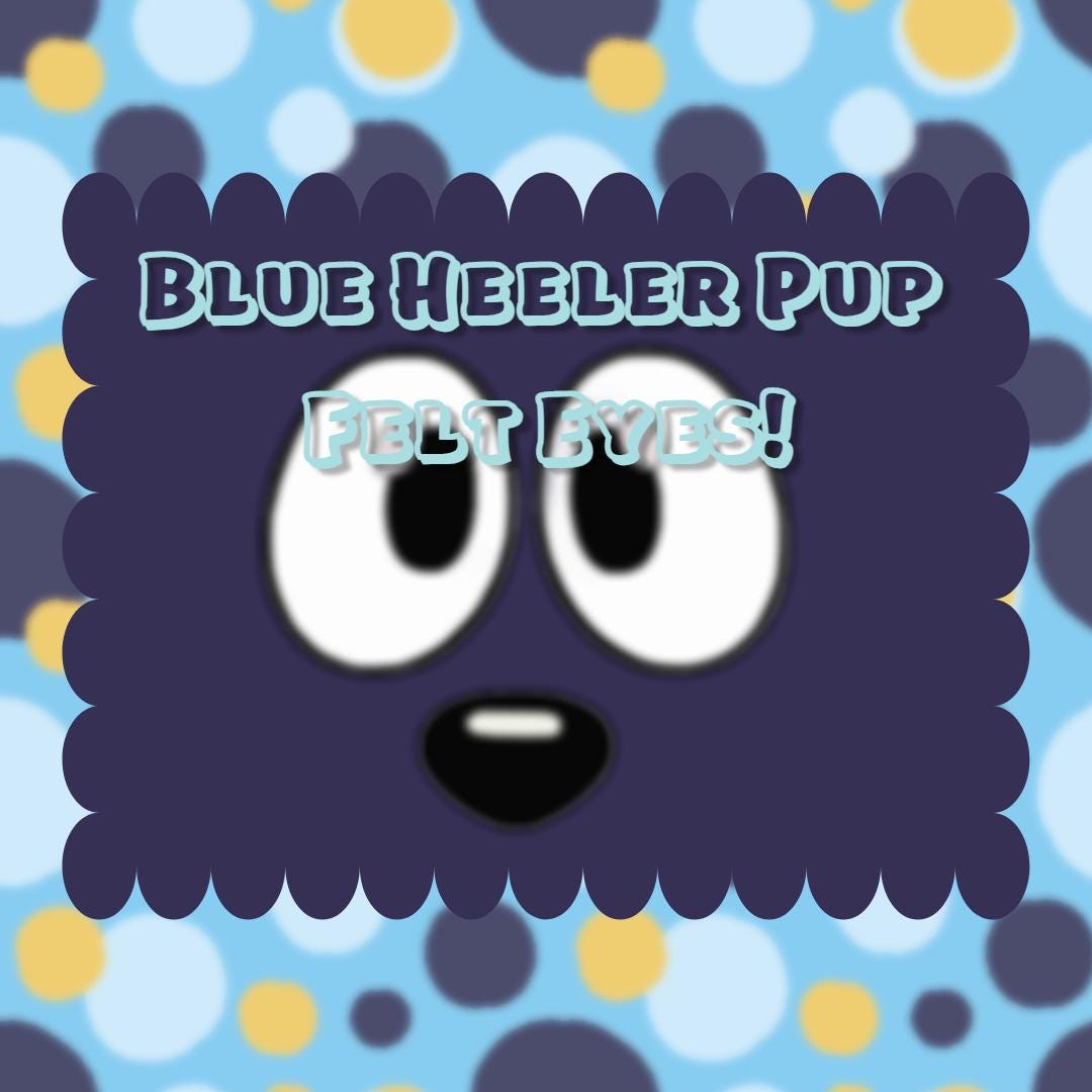 Blue Heeler Pup Felt Face Svg - Etsy