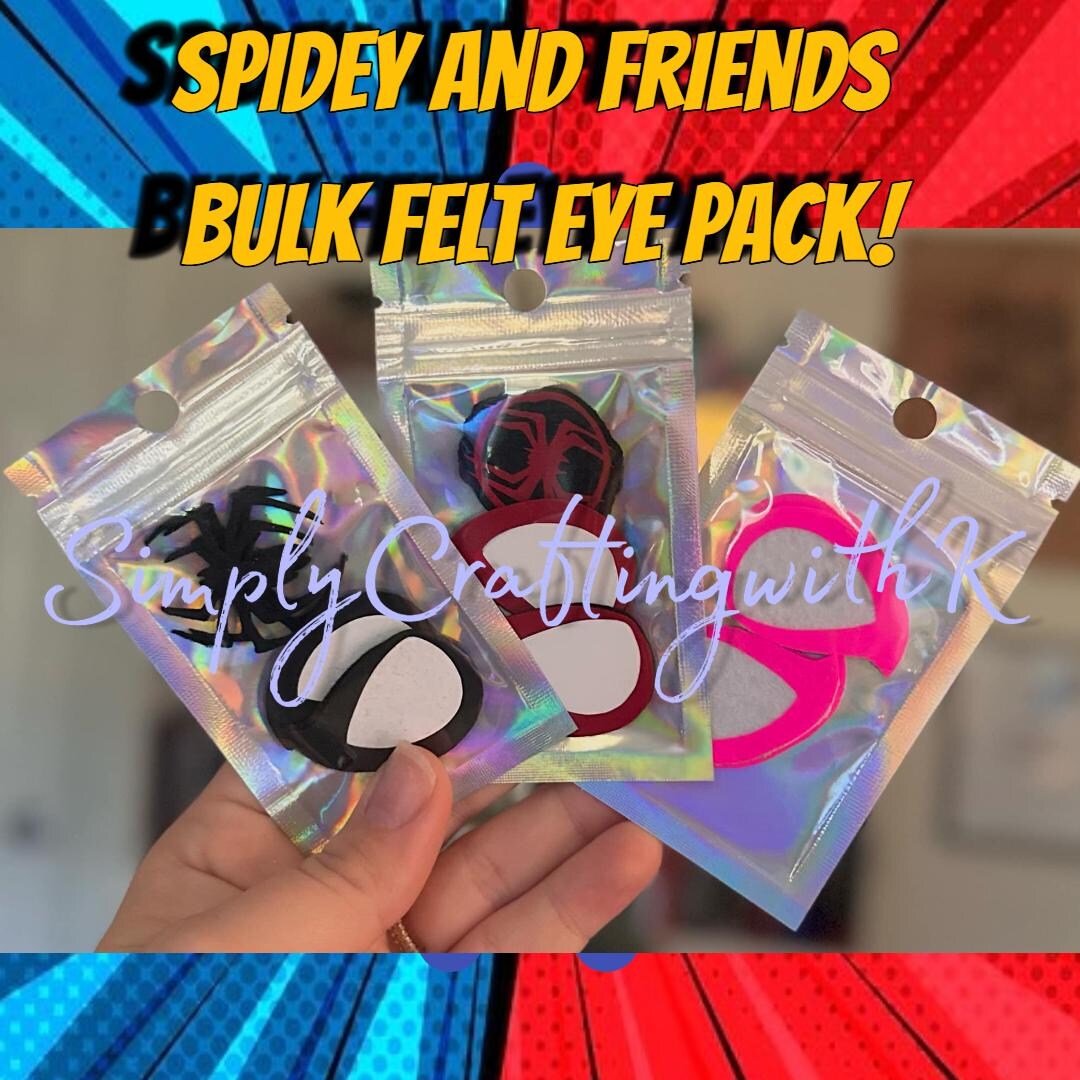 Spidey and Friends Bulk Felt Eye Pack! - Etsy