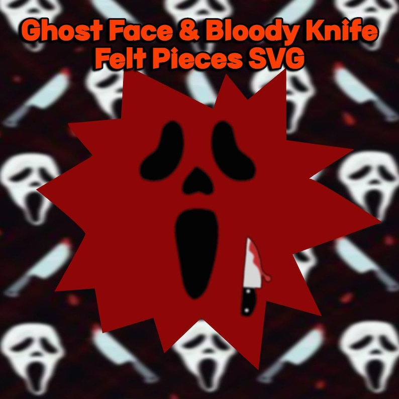 Ghostface Felt Face Svg File - Etsy