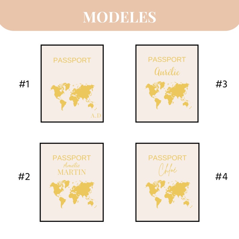 Personalised Passport Cover, Custom Passport Holder With Name, Travel ...