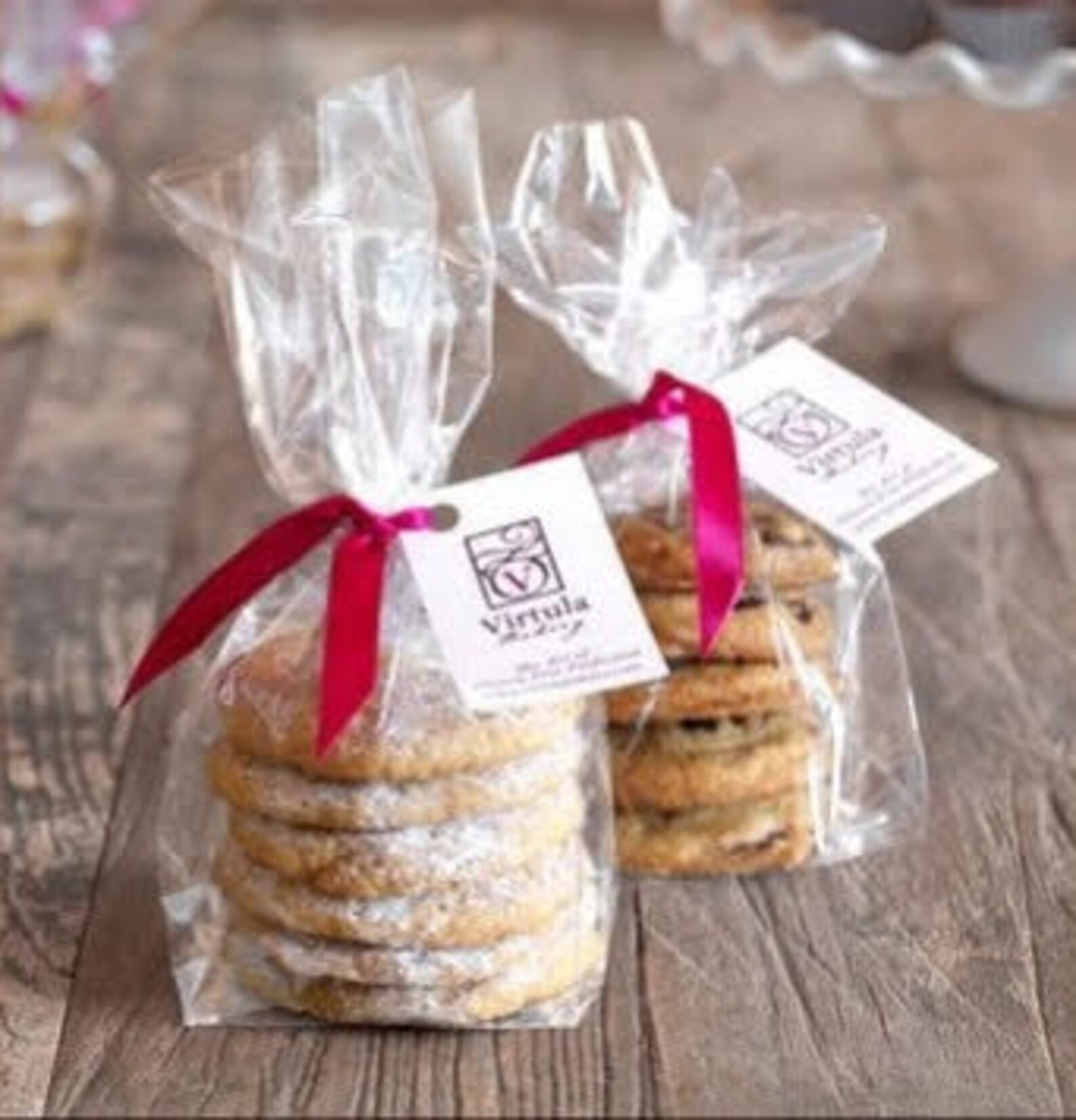 Clear Treat Bags for Cookies or Popcorn, Clear Favor Bags, Cellophane ...