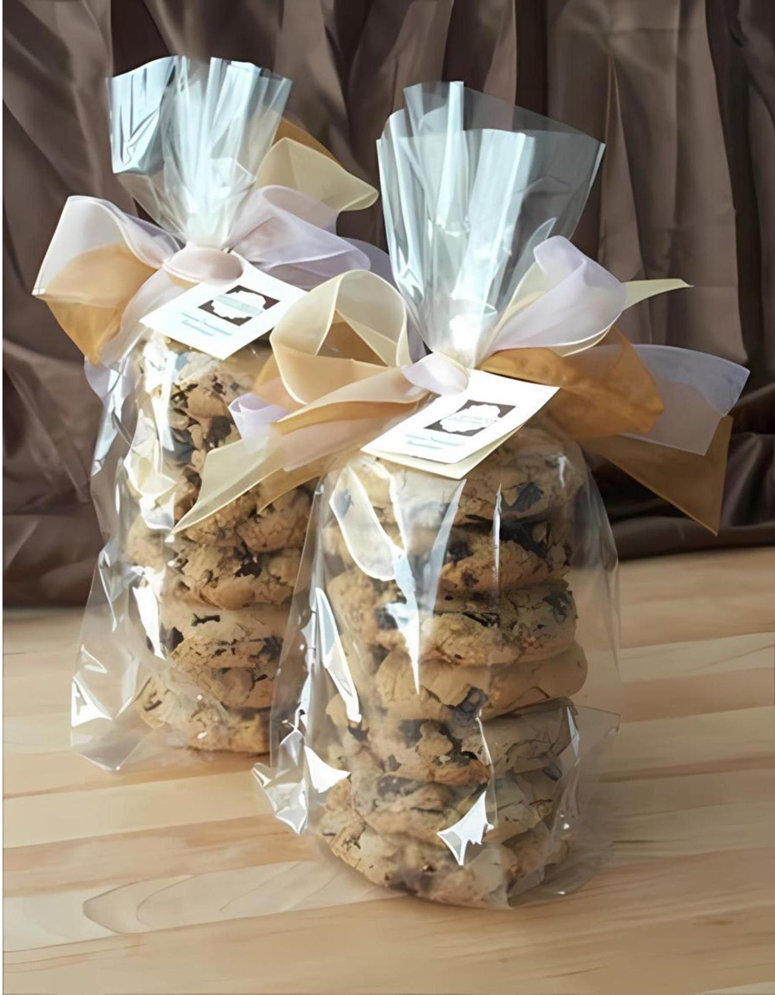 Clear Treat Bags for Cookies or Popcorn, Clear Favor Bags, Cellophane ...