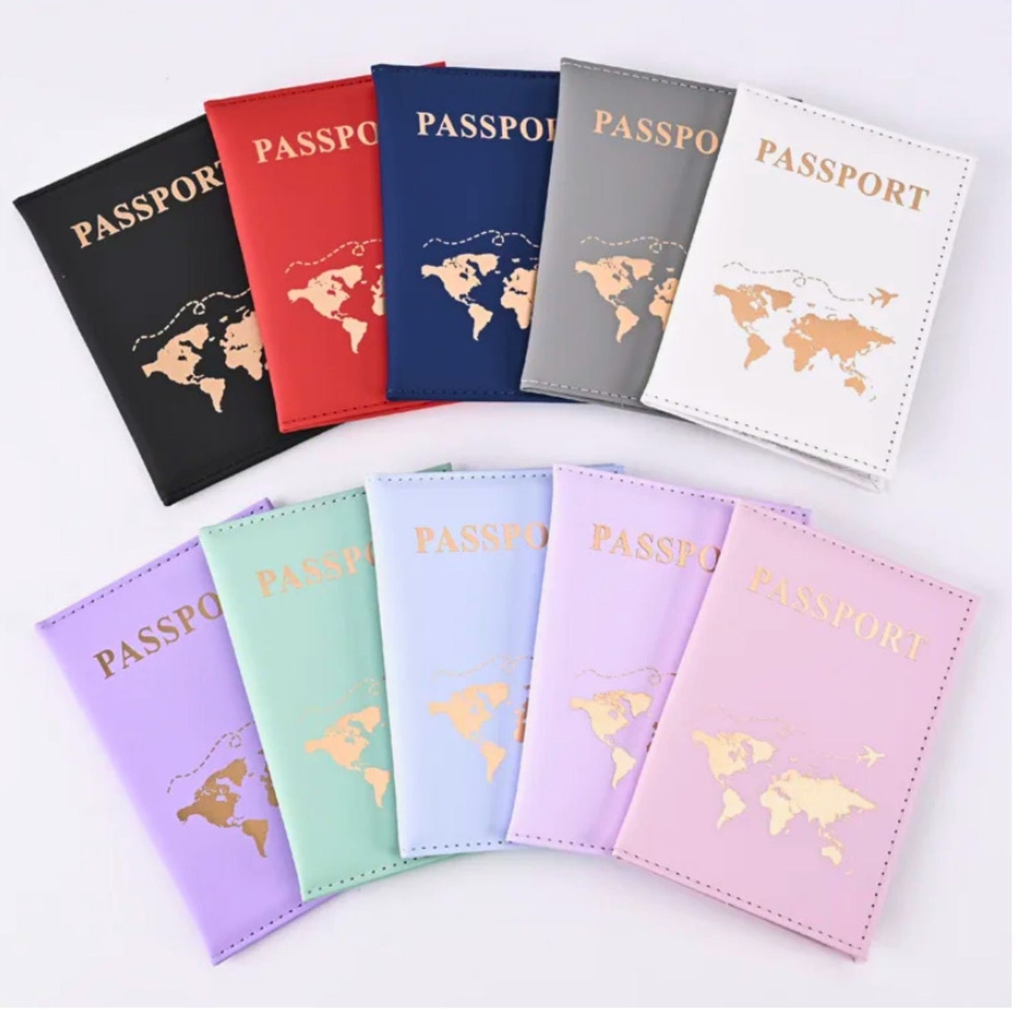 Personalised Passport Cover, Custom Passport Holder With Name, Travel ...