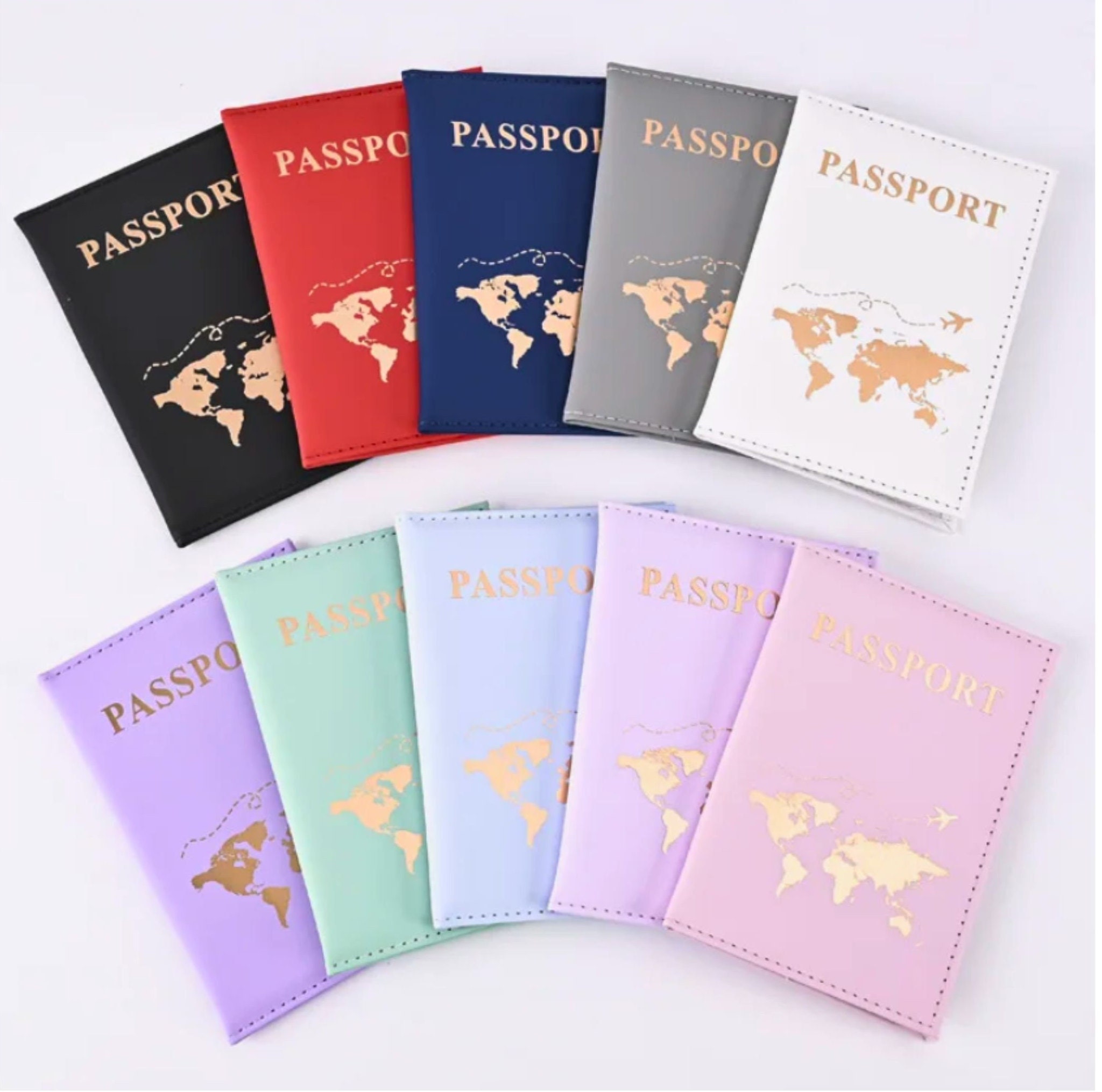 Personalised Passport Cover, Custom Passport Holder With Name, Travel ...