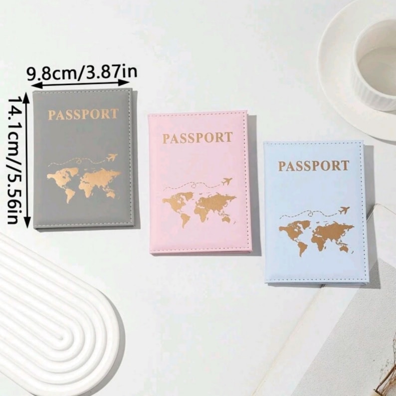 Personalised Passport Cover, Custom Passport Holder With Name, Travel ...