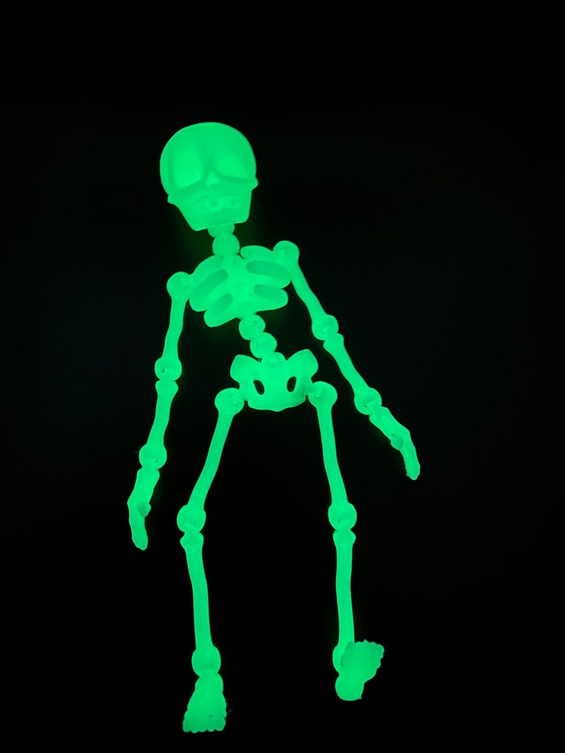 Flexi Skeleton | Hanging Skeleton | Glow in the Dark | Funny ...