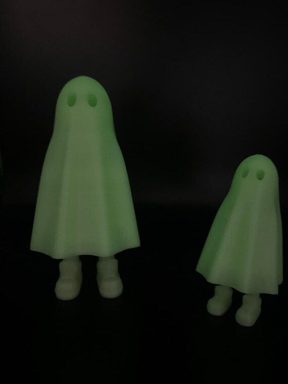 Posable Ghost With Feet Glow in the Dark Fidget Toy Cute - Etsy