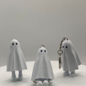 3D Printed Ghost Keychain | Glow-in-the-dark Ghost | Articulated Legs ...