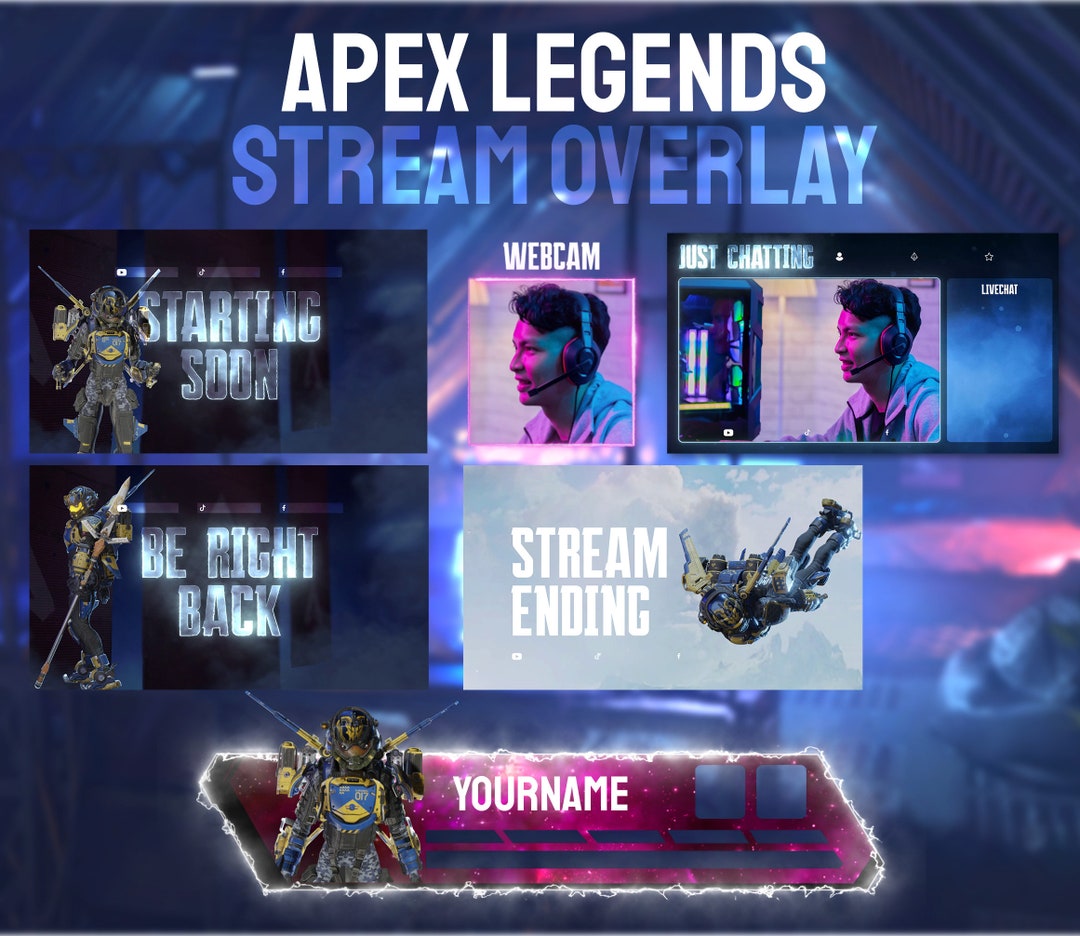 Animated VALKYRIE Stream Overlay Package HD | Apex Legends Stream ...