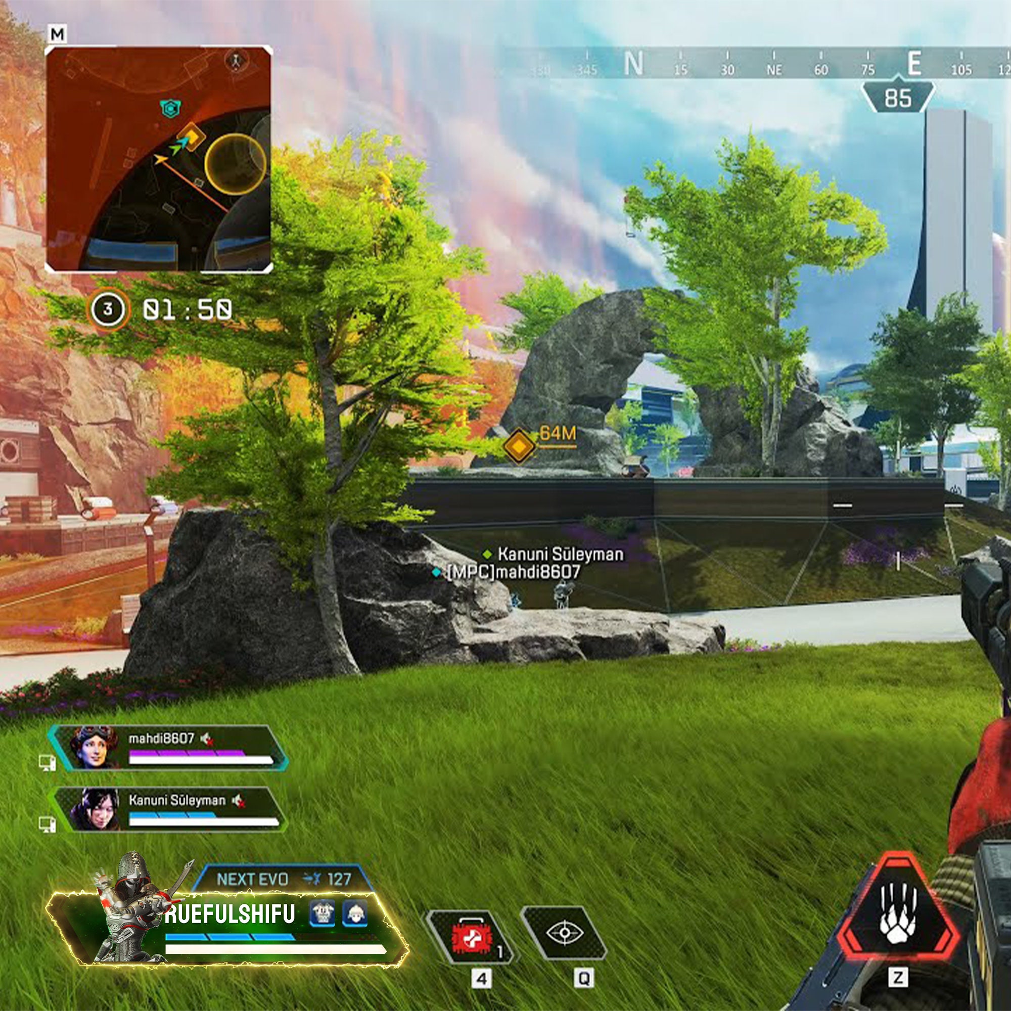 Animated Customisable ASH Banner Apex Legends Health Bar Overlay for ...