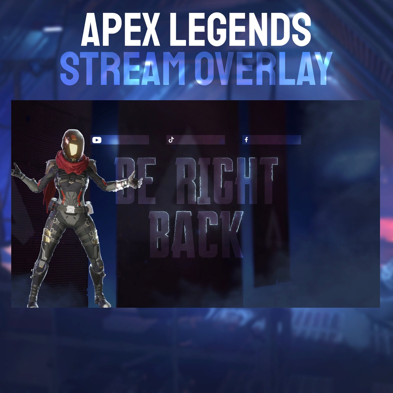 Animated WRAITH Stream Overlay Package HD Apex Legends Stream Package ...