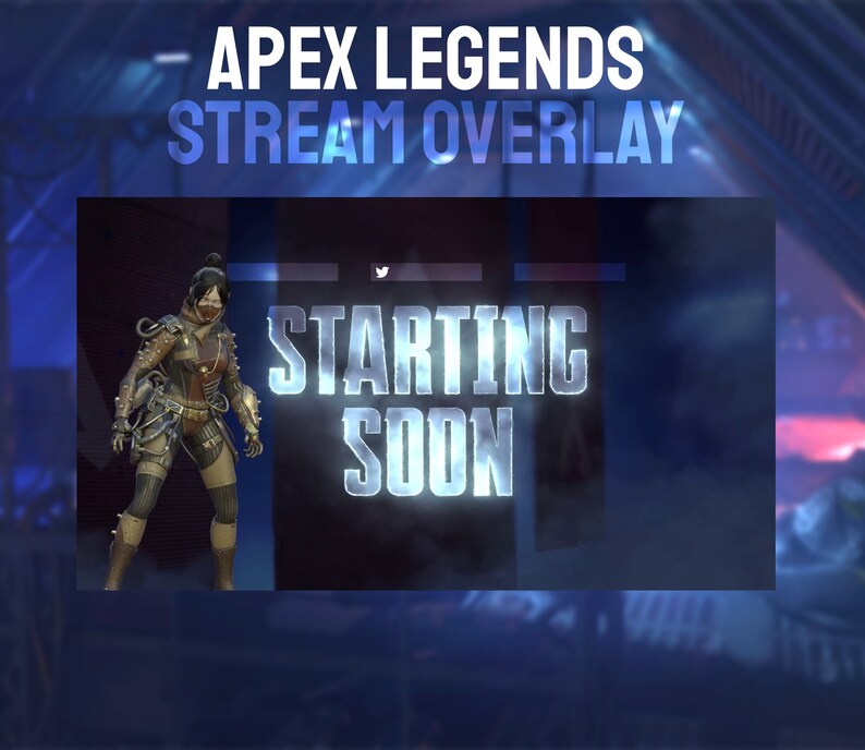 Animated WRAITH Stream Overlay Package HD | Apex Legends Stream Package ...