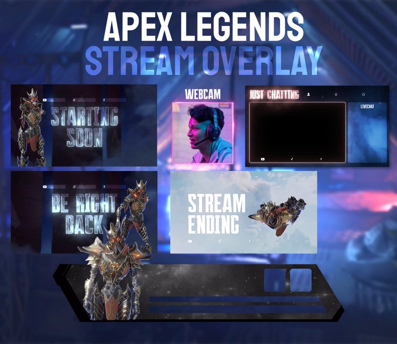 Animated REVENANT Stream Overlay Package HD Apex Legends Stream Package ...