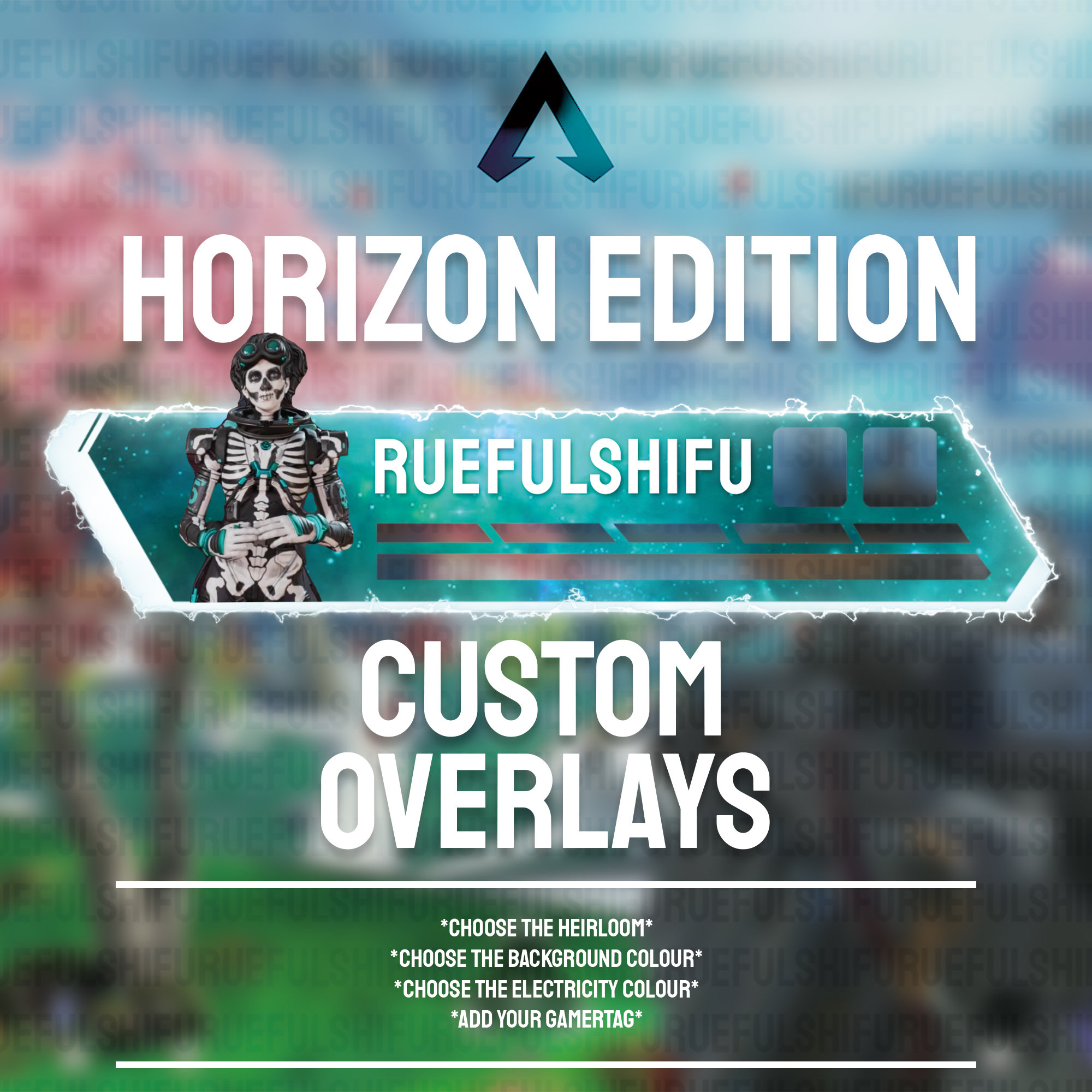 Animated Customisable HORIZON Banner | Apex Legends Health Bar Overlay ...