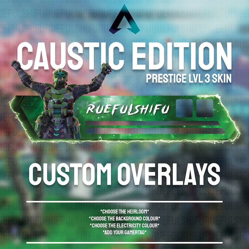 Animated Customisable CAUSTIC Health Bar Overlay for Streaming on ...