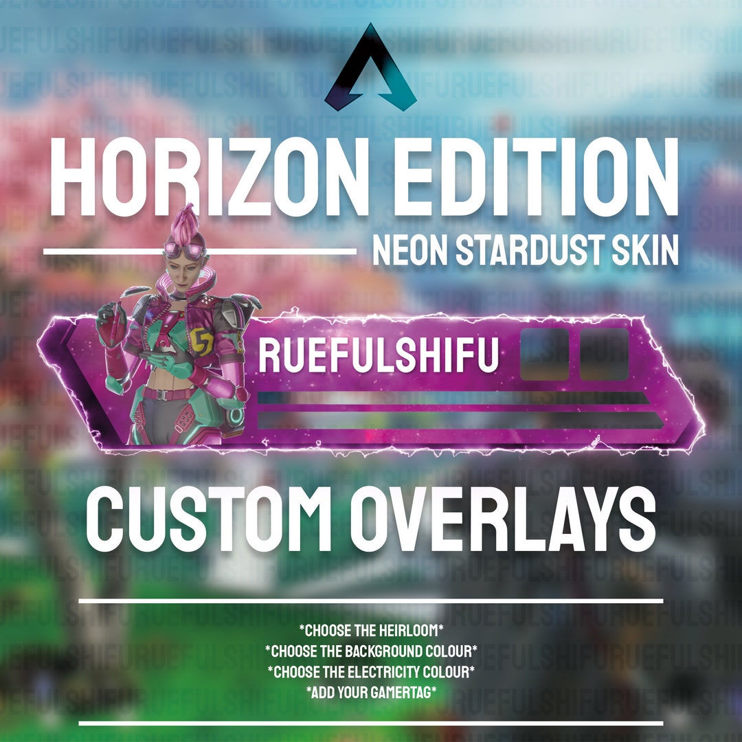 Animated Customisable HORIZON Banner | Apex Legends Health Bar Overlay ...