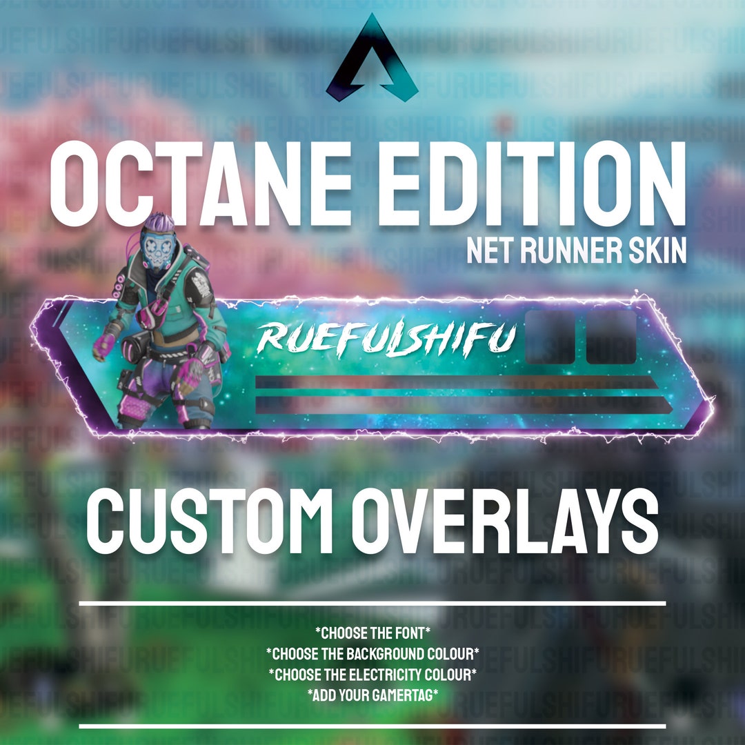Animated Customisable OCTANE Banner | Apex Legends Health Bar Overlay ...