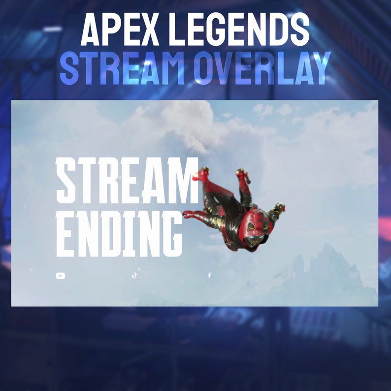 Animated WRAITH Stream Overlay Package HD / Apex Legends Stream Package ...