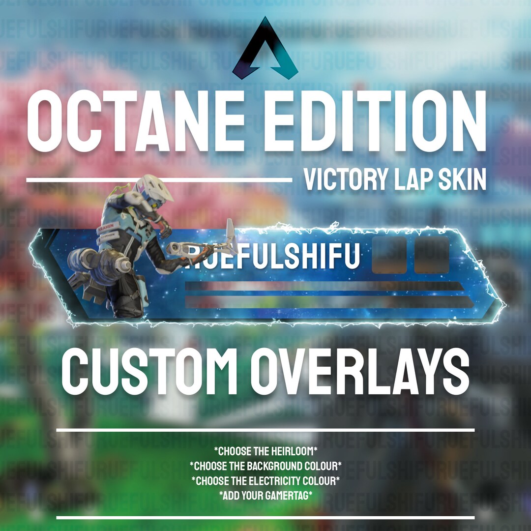 Animated Customisable OCTANE Banner | Apex Legends Health Bar Overlay ...