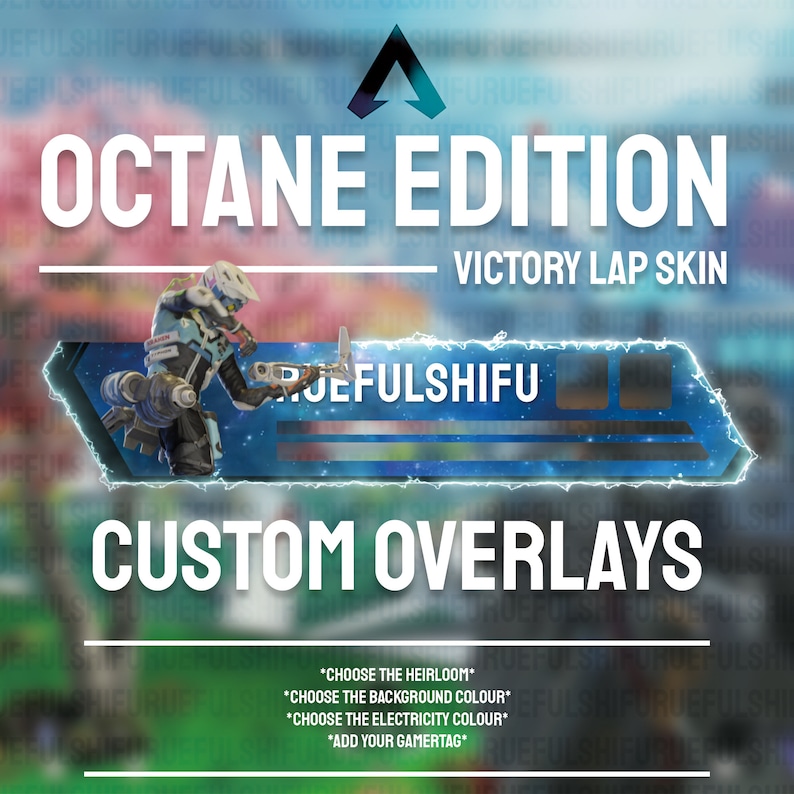 Animated Customisable OCTANE Banner | Apex Legends Health Bar Overlay ...