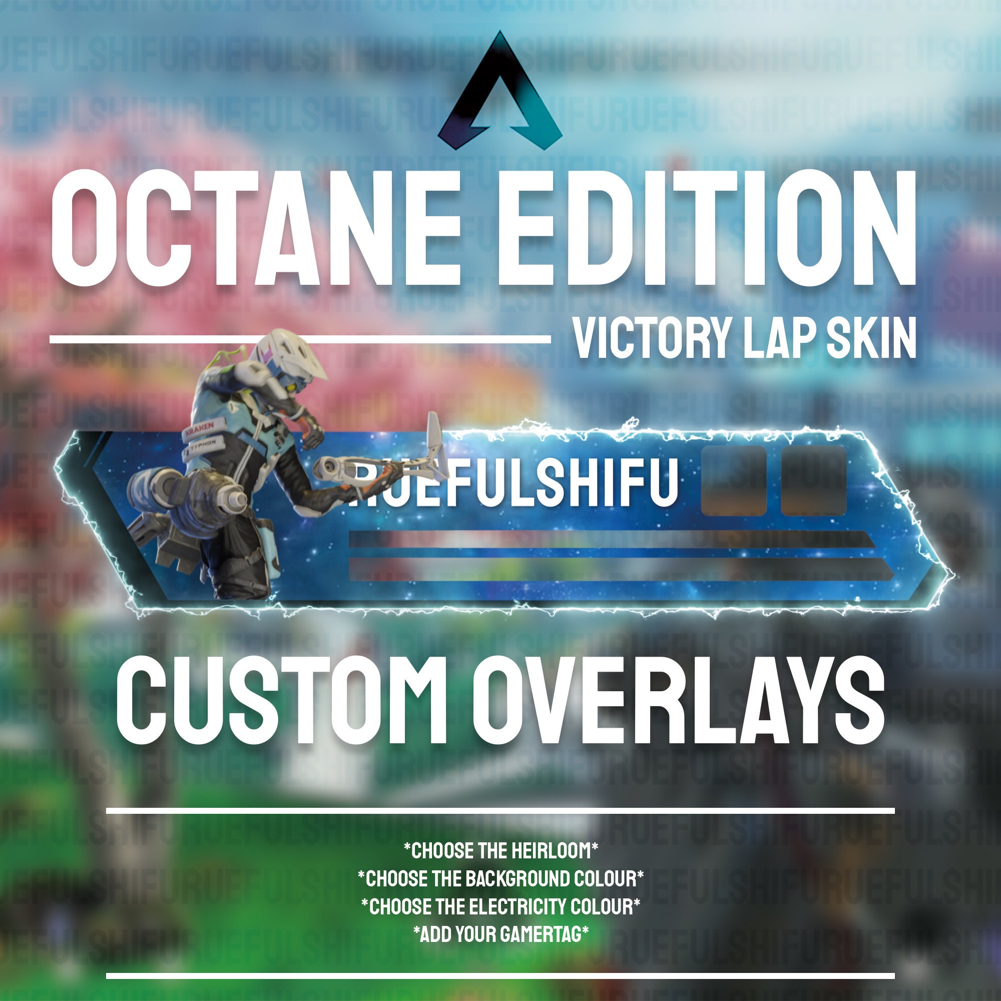Animated Customisable OCTANE Banner | Apex Legends Health Bar Overlay ...