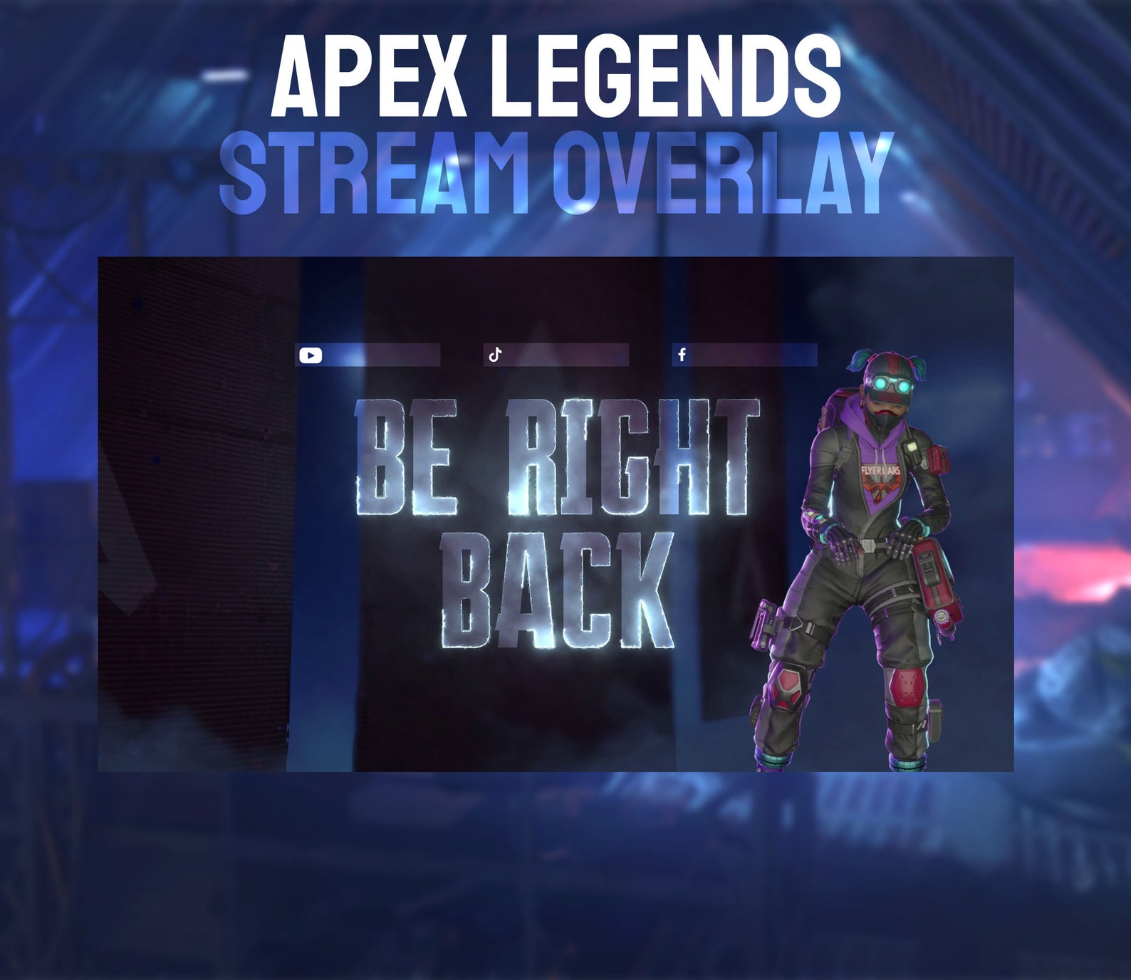Animated LIFELINE Stream Overlay Package HD Apex Legends Stream Package ...