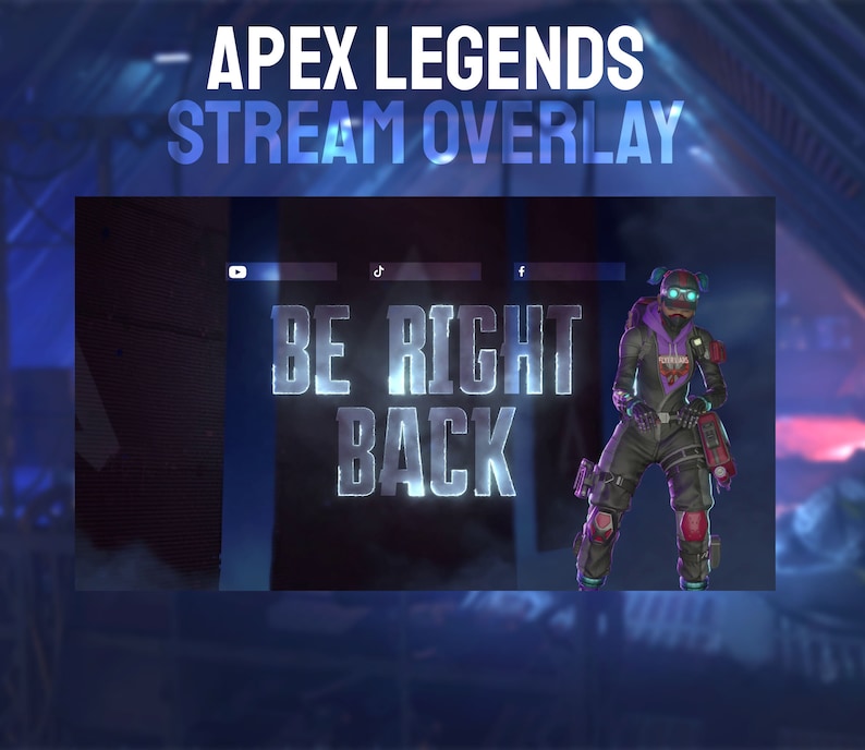 Animated LIFELINE Stream Overlay Package HD Apex Legends Stream Package ...