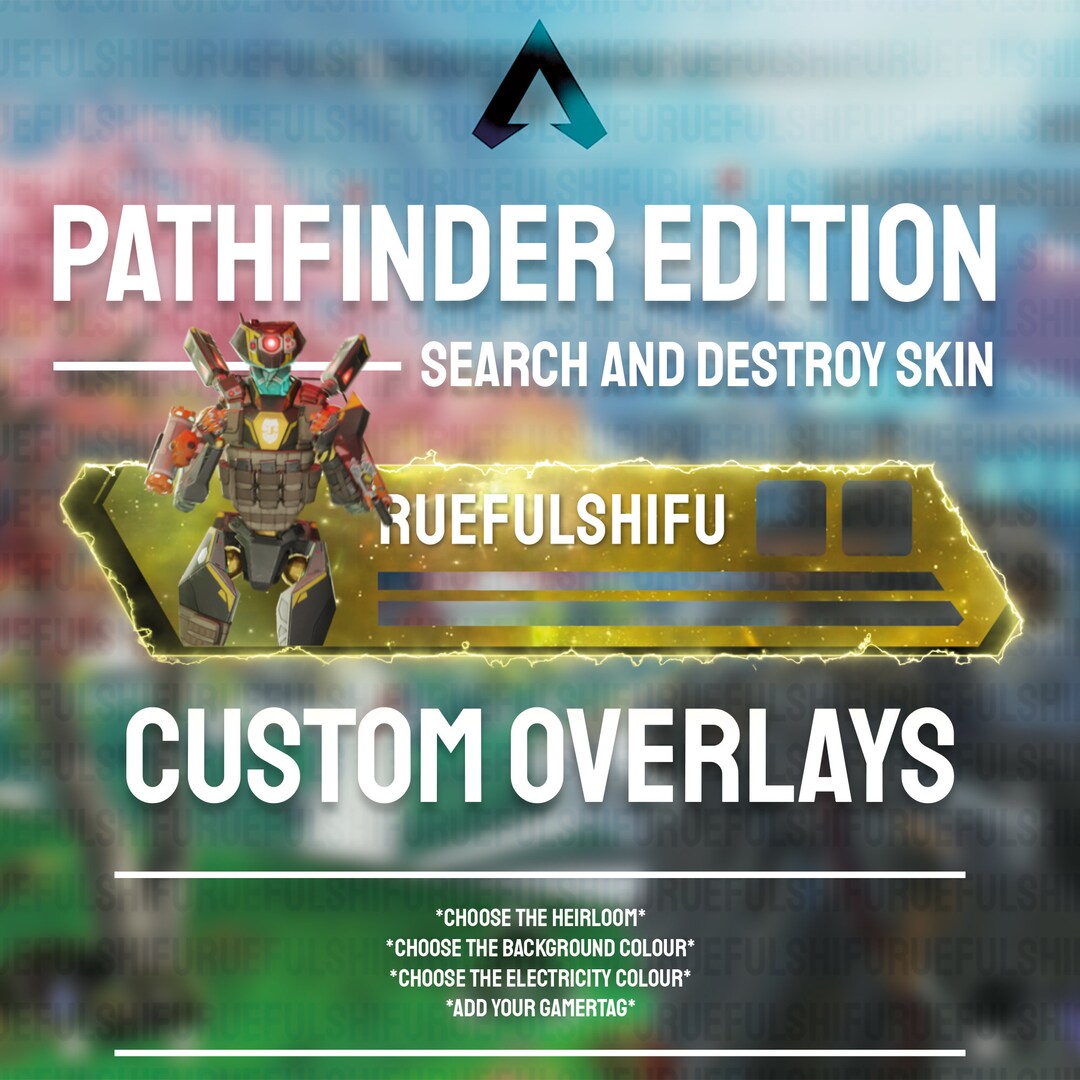 Animated Customisable PATHFINDER Banner | Apex Legends Health Bar ...