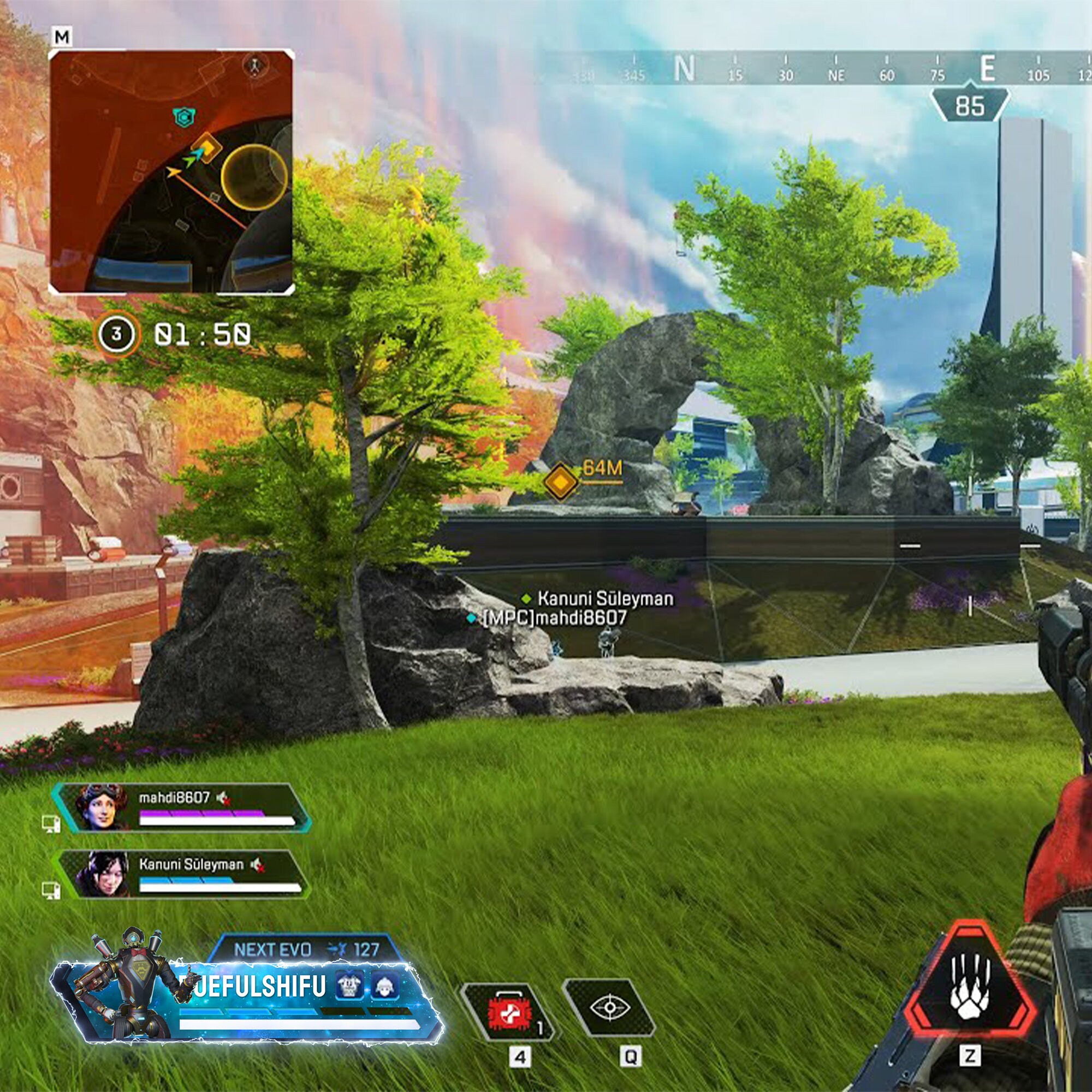 Animated Customisable PATHFINDER Banner | Apex Legends Health Bar ...