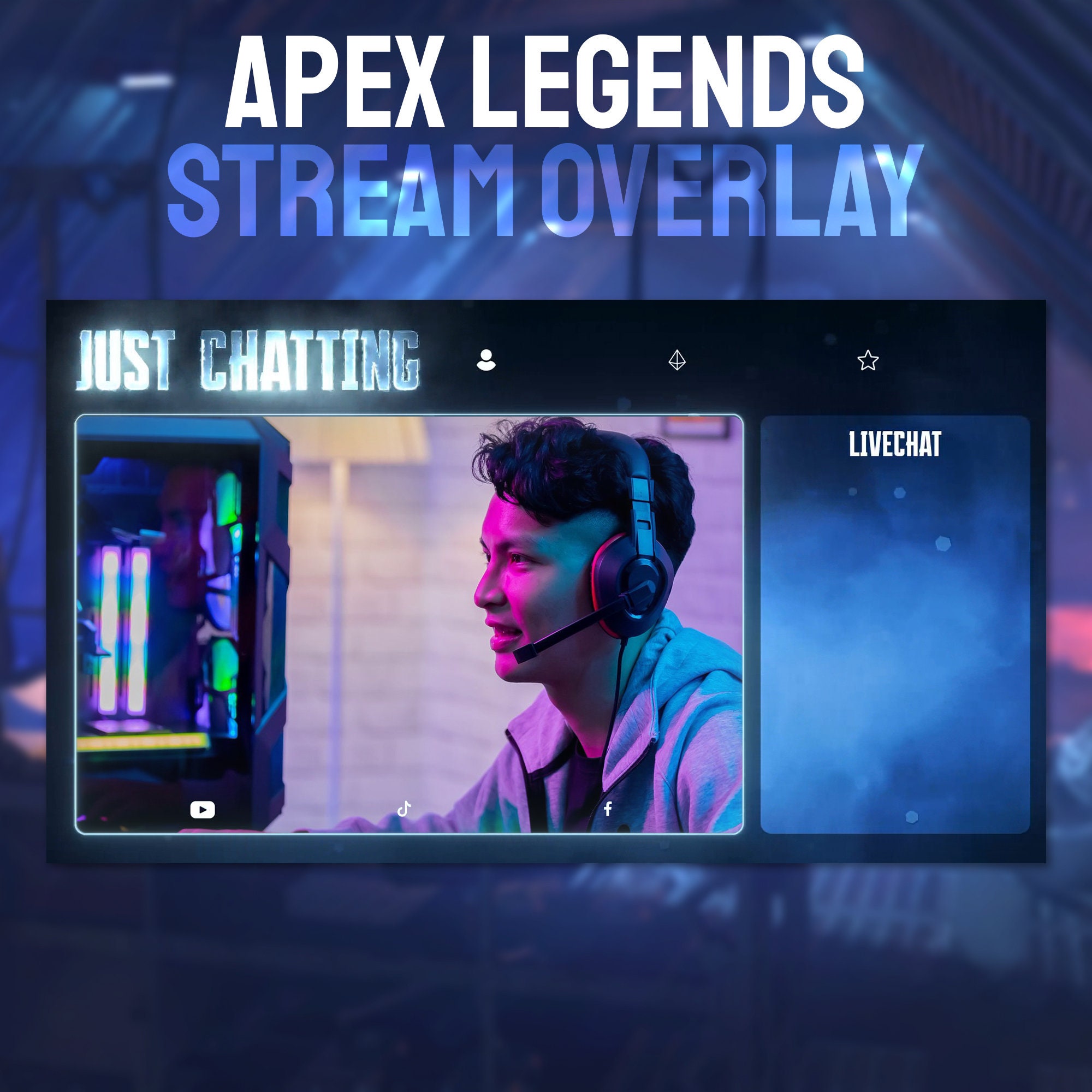 Animated HORIZON Stream Overlay Package HD Apex Legends - Etsy