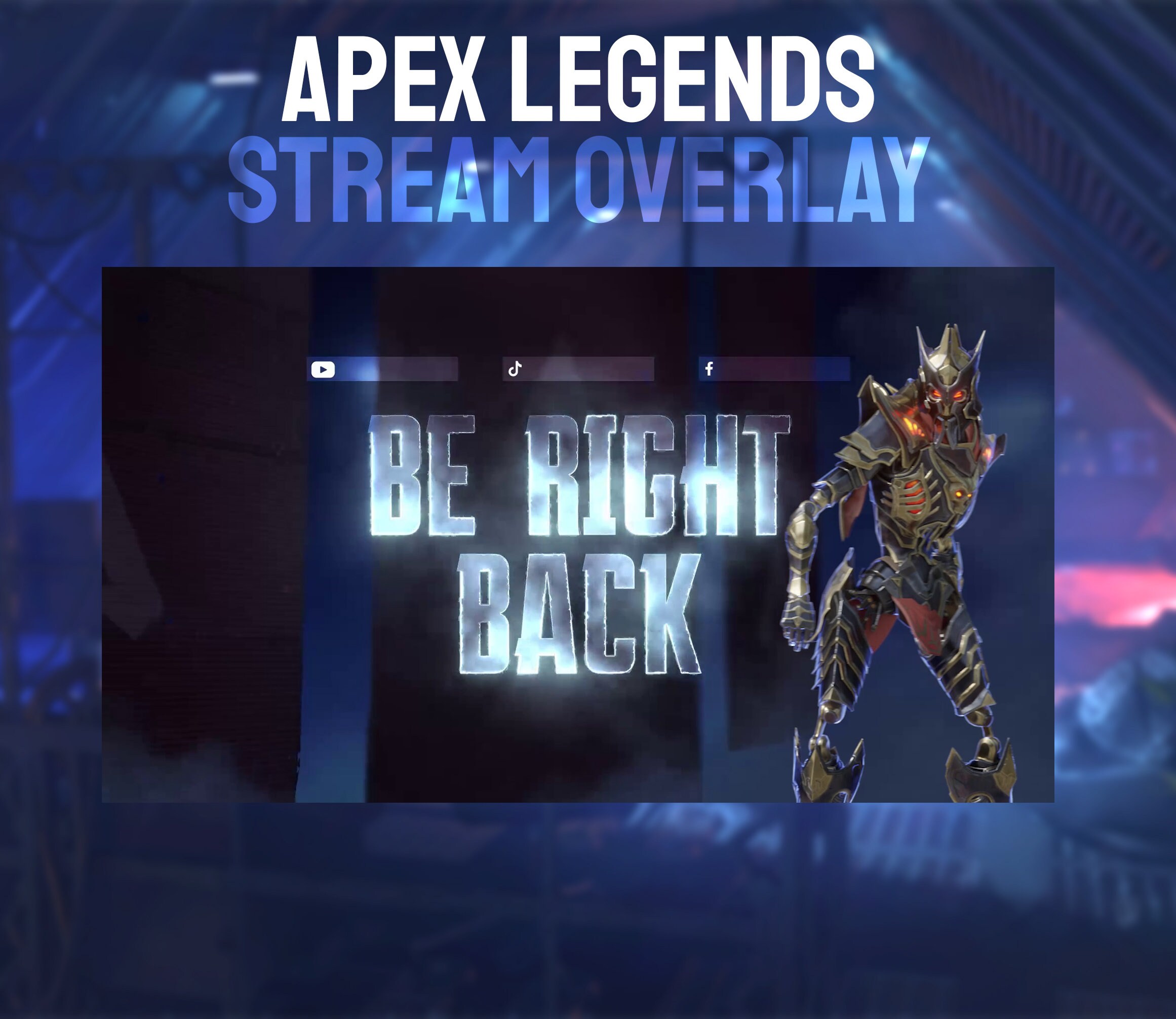 Animated REVENANT Stream Overlay Package HD Apex Legends Stream Package ...