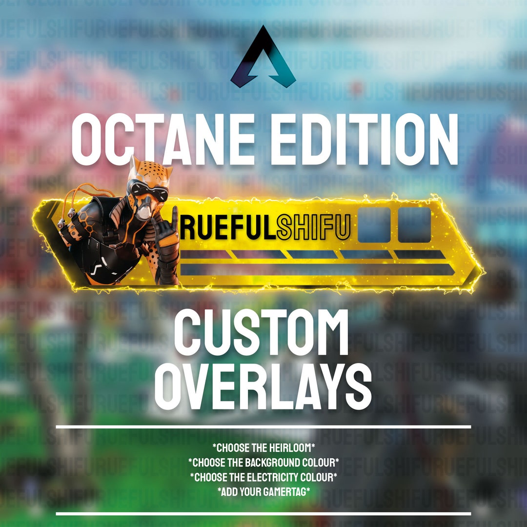 Animated Customisable OCTANE Banner | Apex Legends Health Bar Overlay ...