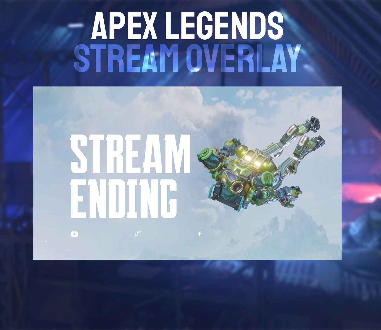 Animated PATHFINDER Stream Overlay Package HD Apex Legends Stream ...
