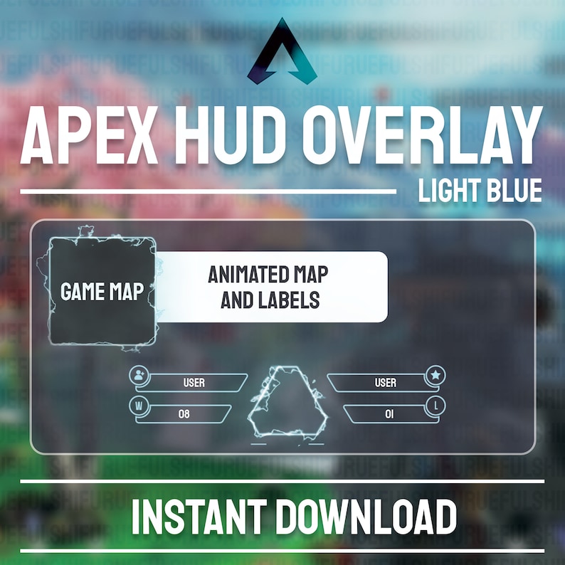 Animated HUD Overlay Apex Legends Stream Package for Twitch, Youtube ...