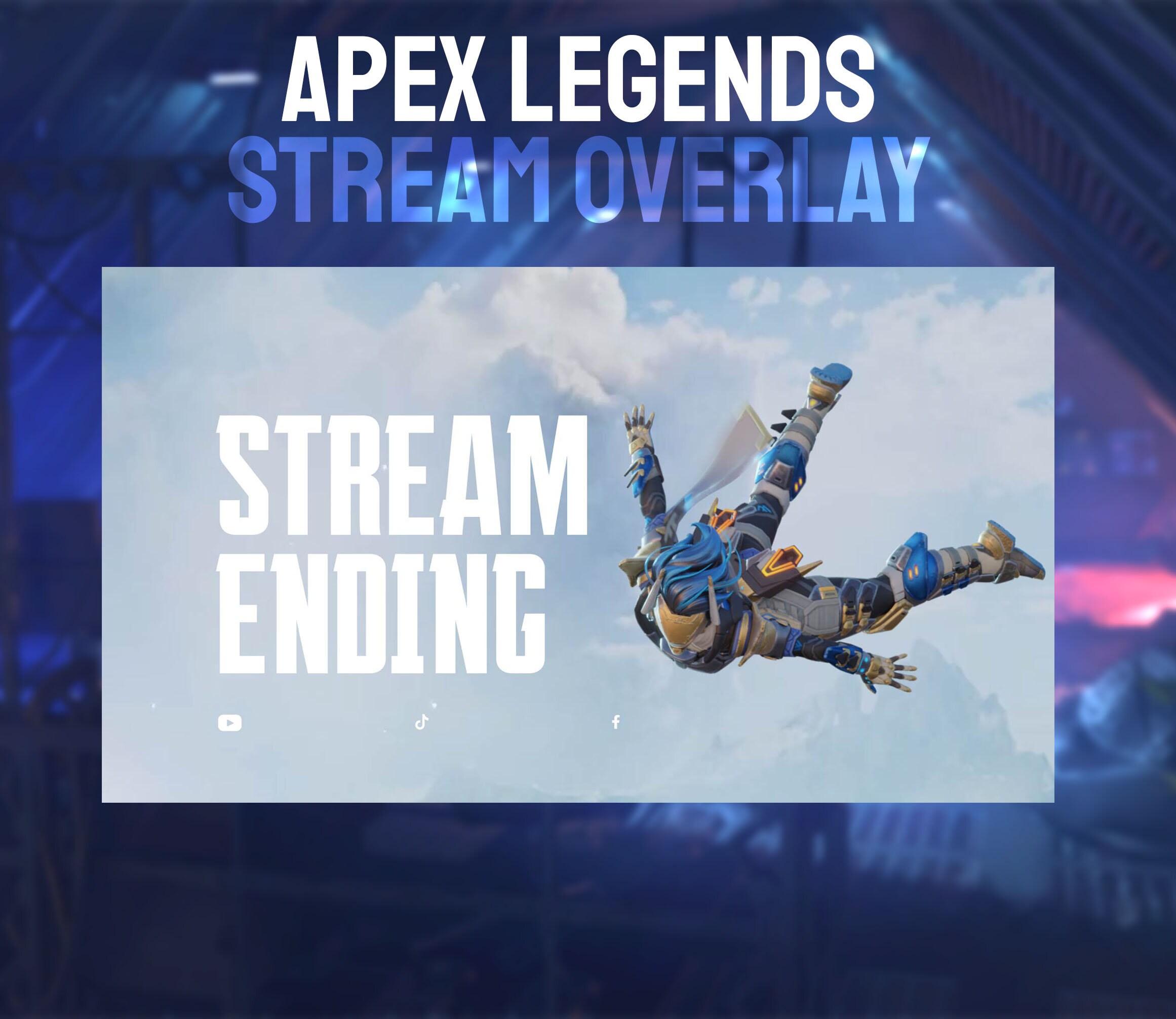 Animated WRAITH Stream Overlay Package HD Apex Legends Stream Package ...