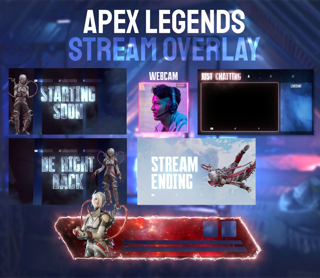 Animated CATALYST Stream Overlay Package HD | Apex Legends Stream ...