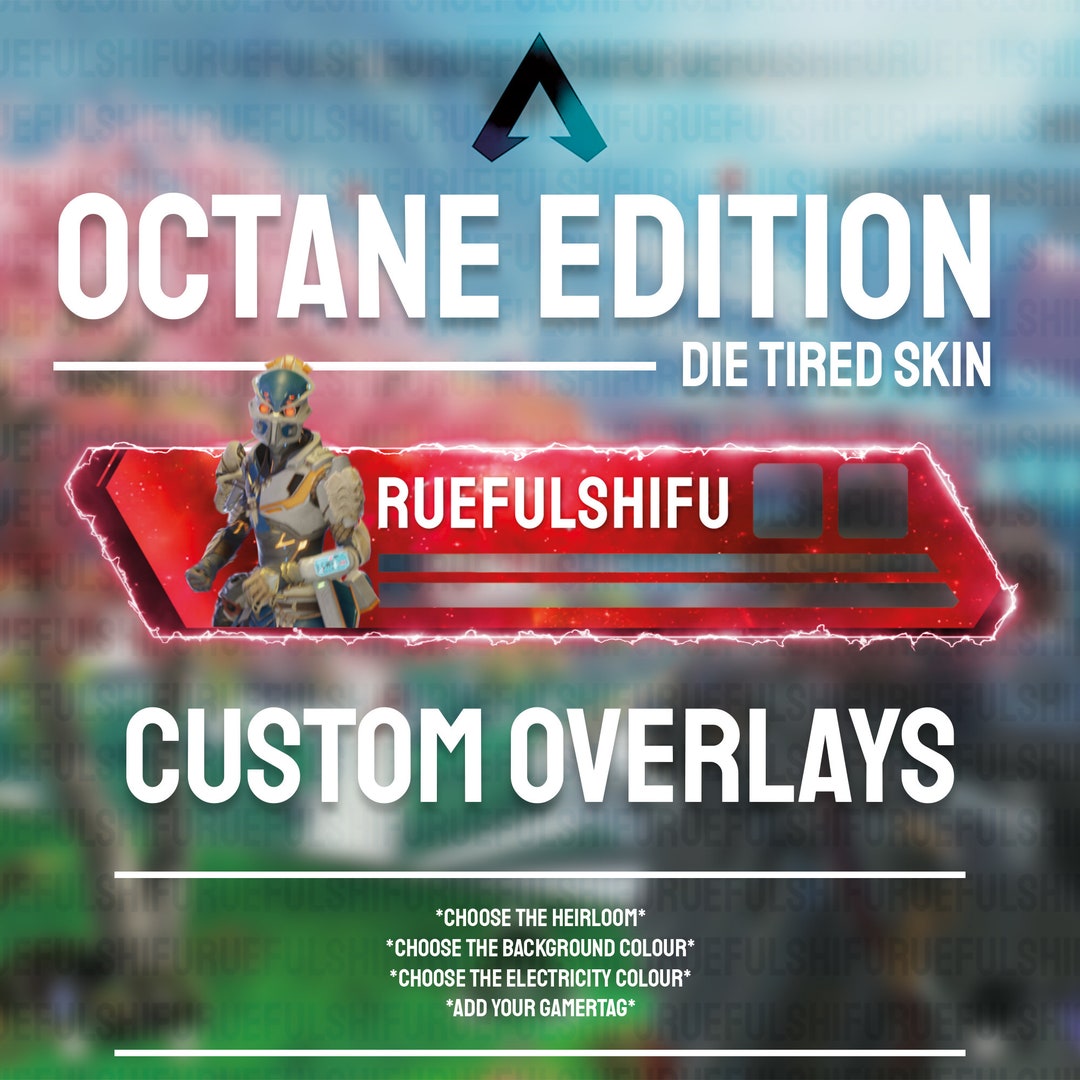 Animated Customisable OCTANE Banner | Apex Legends Health Bar Overlay ...
