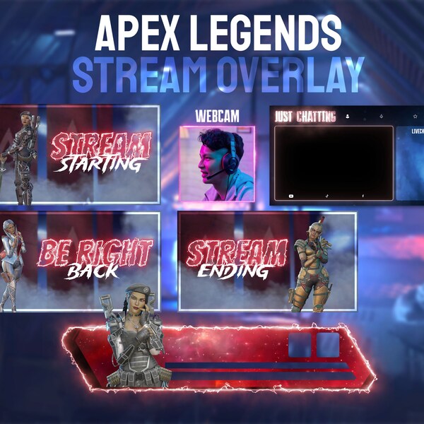 Animated Customisable MIRAGE Banner Apex Legends Health Bar Overlay for ...