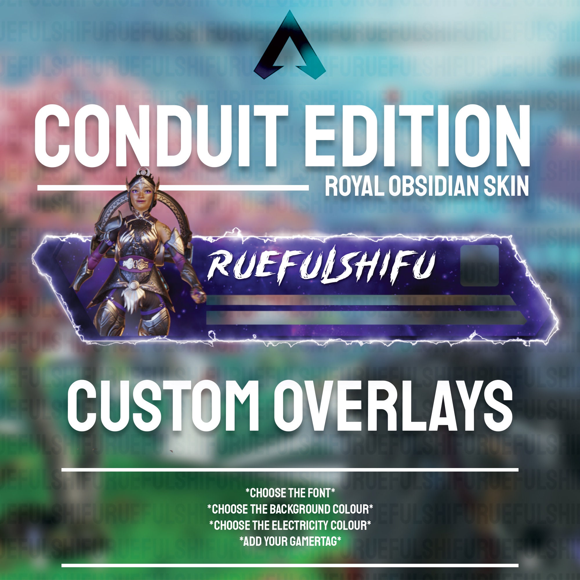 Animated Customisable CONDUIT Banner | Apex Legends Health Bar Overlay ...
