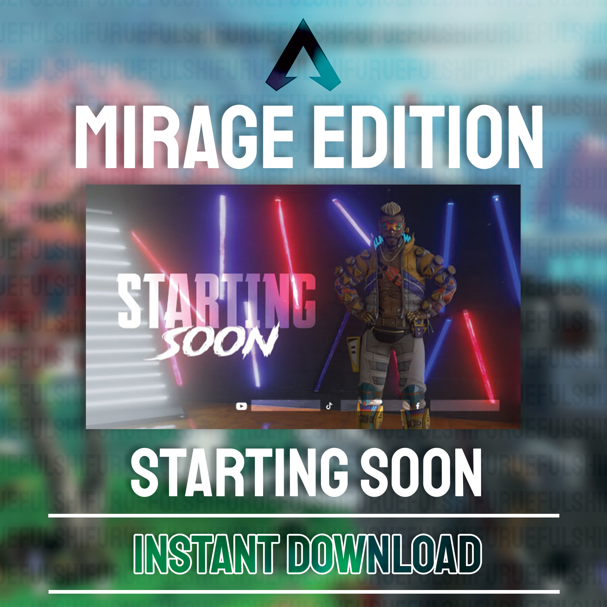 MIRAGE Starting Soon Stream Screen | Apex Legends Stream Starting Soon ...