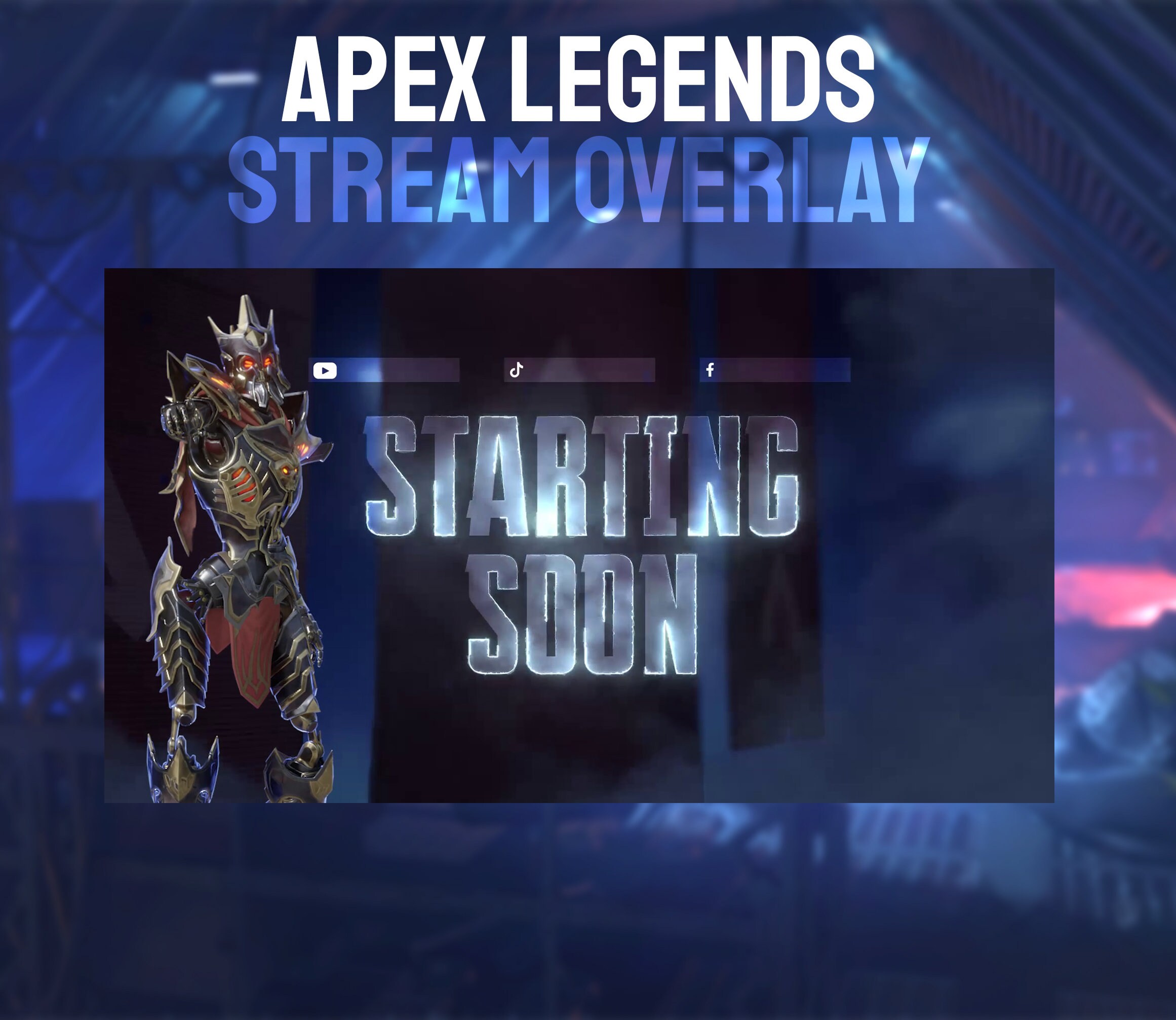 Animated REVENANT Stream Overlay Package HD Apex Legends Stream Package ...