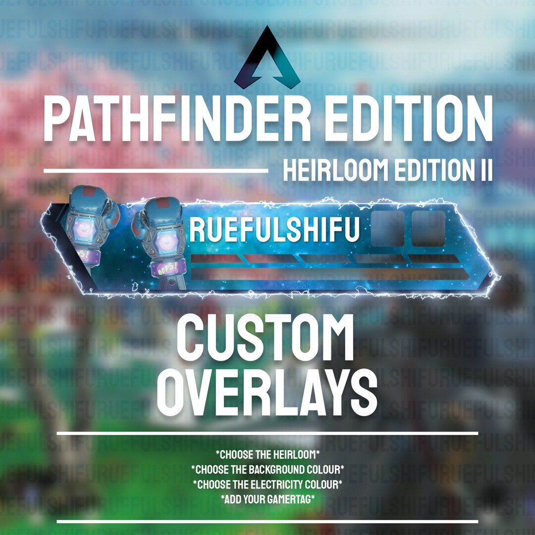 Animated PATHFINDER Apex Legends Health Bar Overlay for Streaming on ...