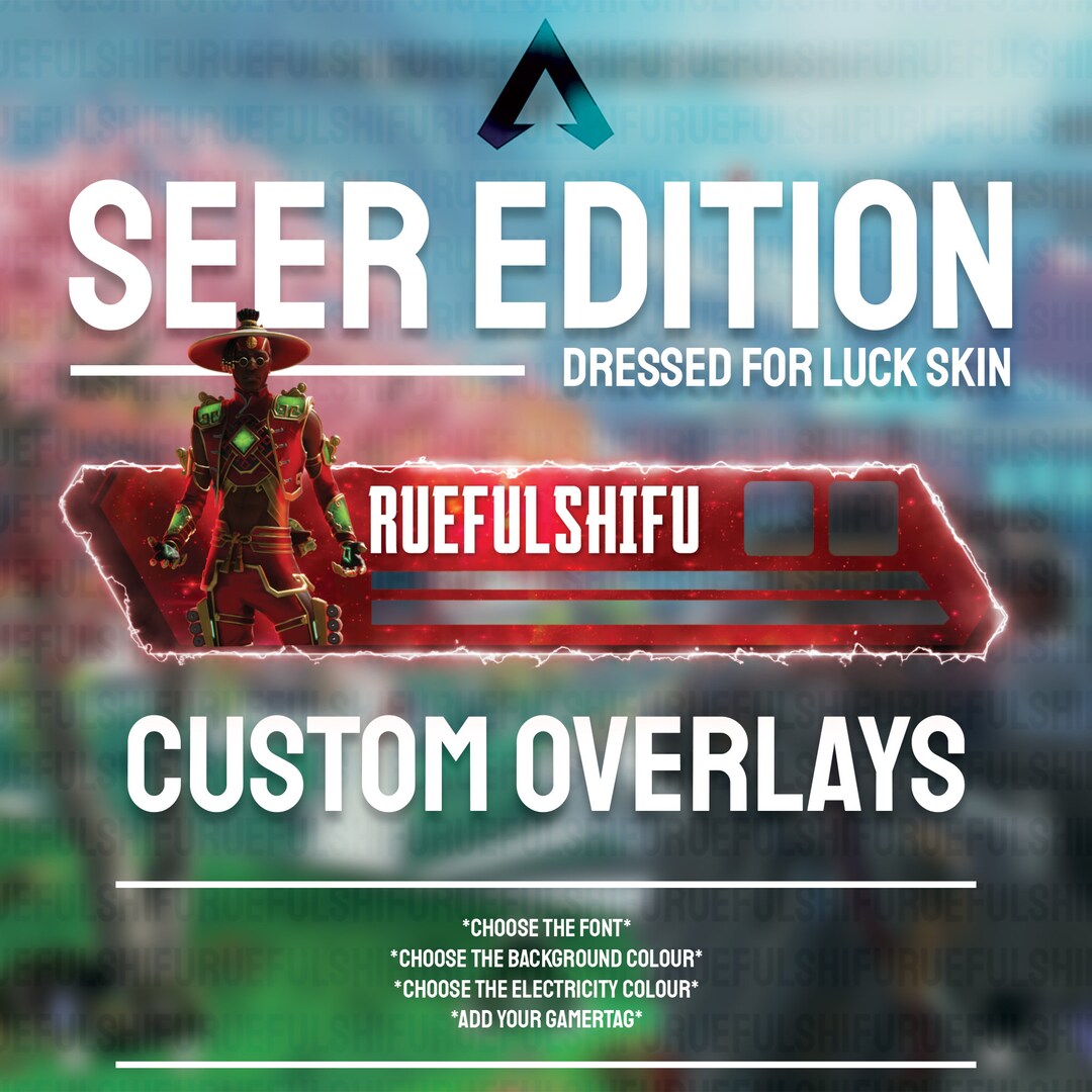 Animated Customisable SEER Banner | Apex Legends Health Bar Overlay for ...