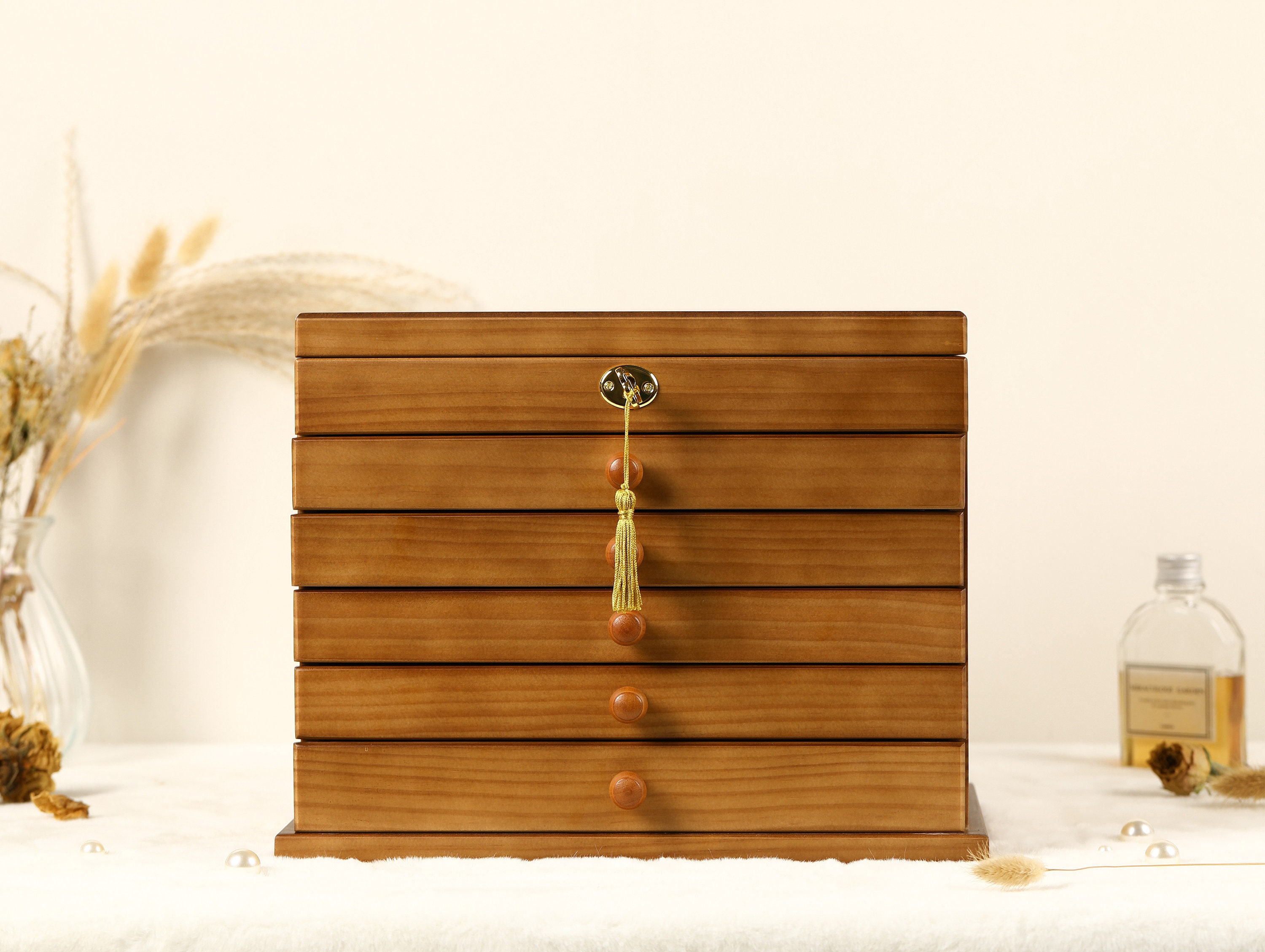 Women Jewellery Box, Large Locking Jewelry Organizer Storage, Custom ...