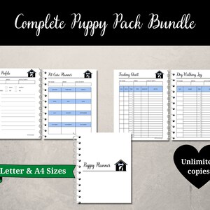 Complete Puppy Planner for Puppy and Dog Owners | Pet Care Binder for ...