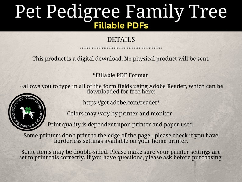 Puppy Family Tree Pedigree Chart Breeder Dog Pedigree - Etsy
