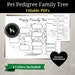 Puppy Family Tree Pedigree Chart, Breeder Dog Pedigree Template, Puppy ...